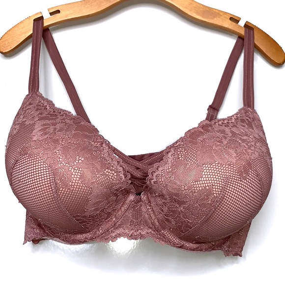 torrid | Intimates & Sleepwear | Torrid Curve Mauve Rose Lace Underwire ...